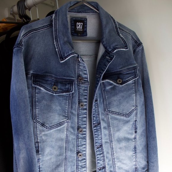 Cr7 | Jackets & Coats | Cristiano Ronaldo Cr7 Denim Jacket Blue | Poshmark